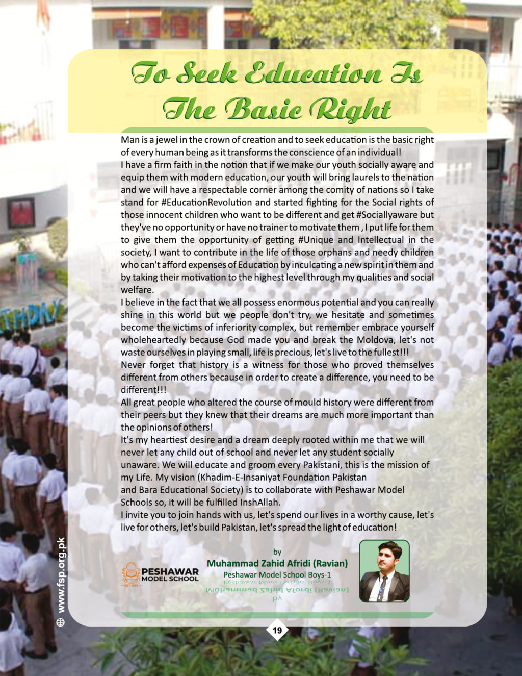 MAGAZINE CONTEST – FSP