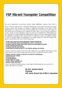 Mathematics Contest – FSP