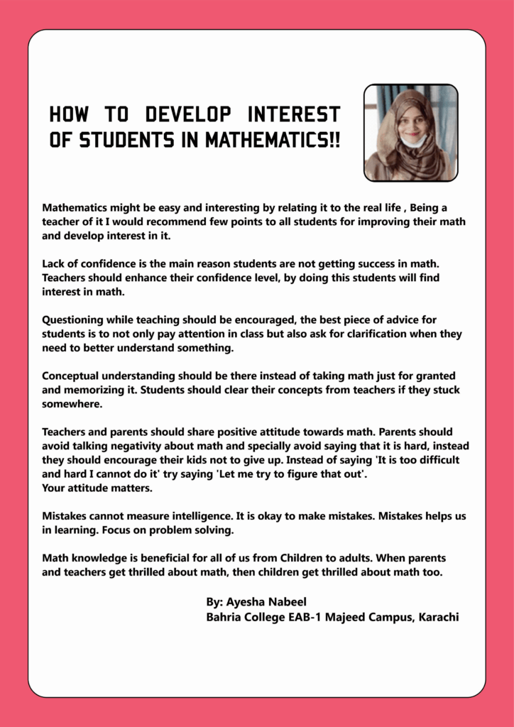 Mathematics Contest – FSP