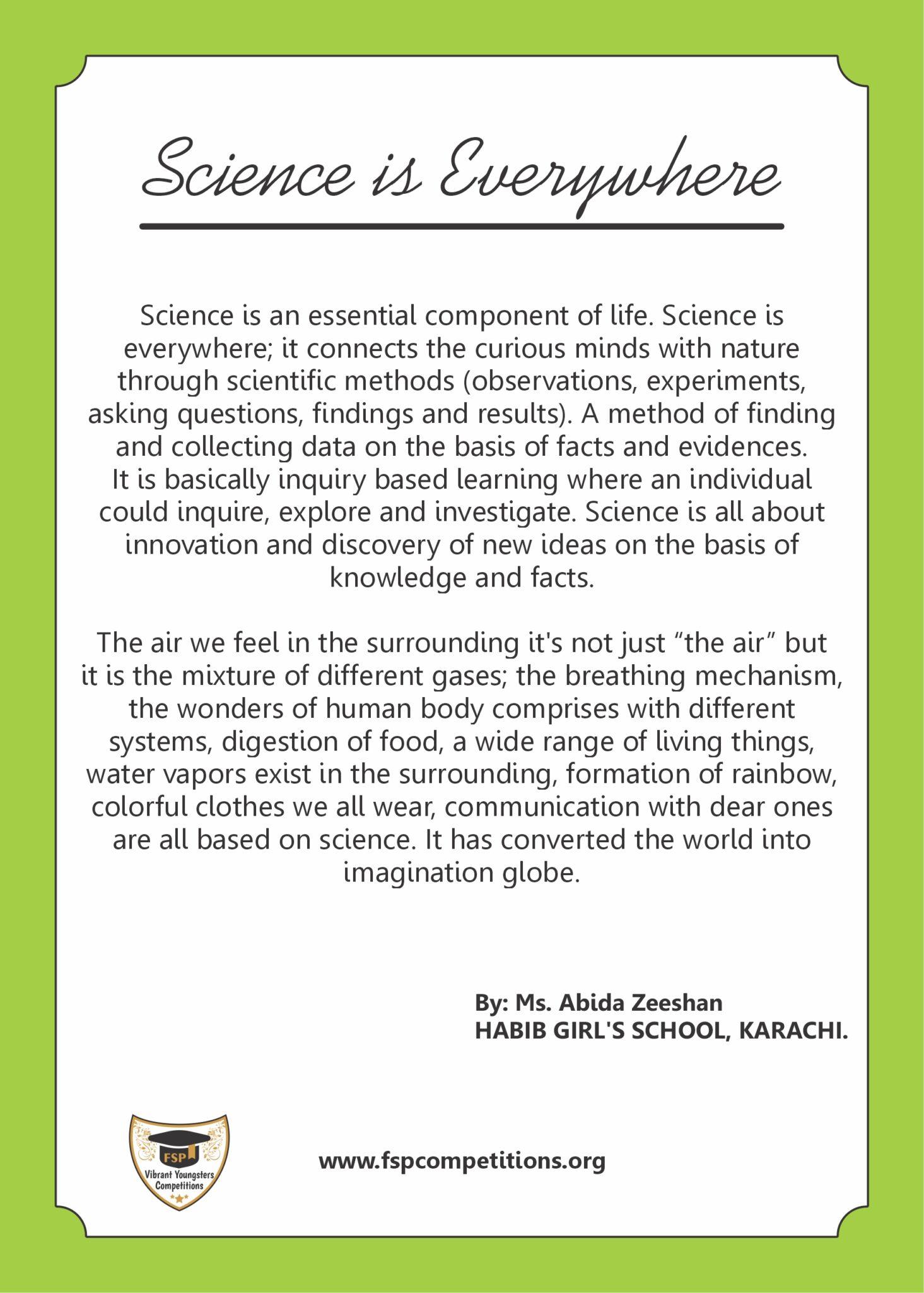 Science Contest – FSP