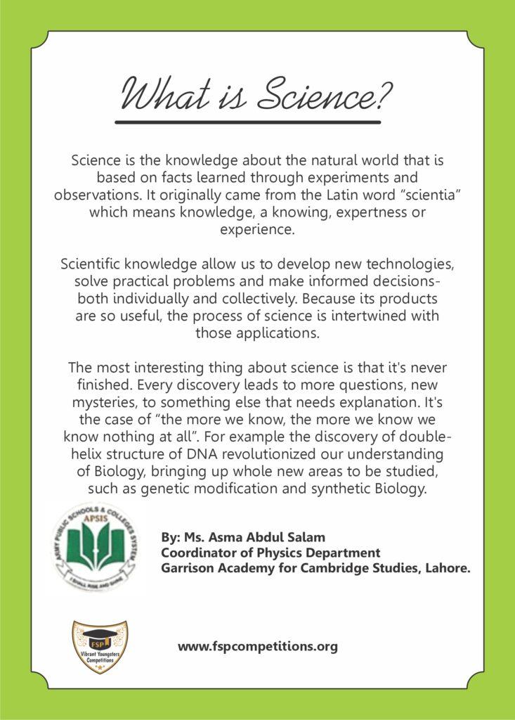 Science Contest – FSP