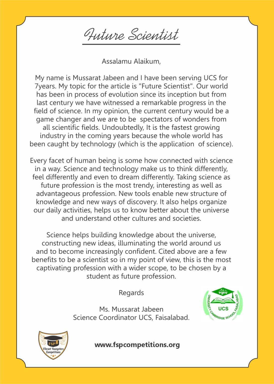 Science Contest – FSP