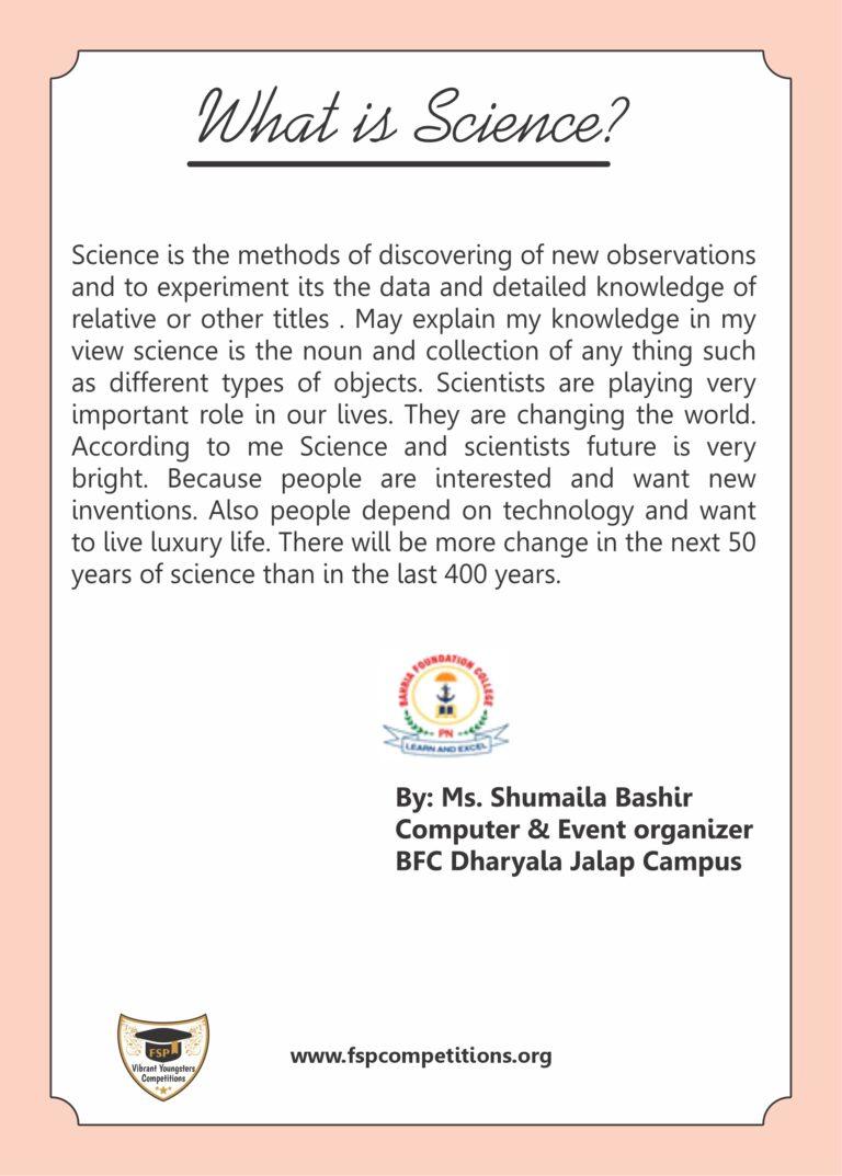 Science Contest – FSP