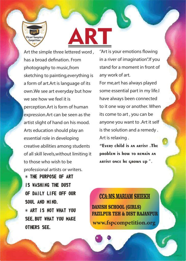 ART AND CREATIVE WRITING CONTESTS (Vol -22) 2026 – FSP