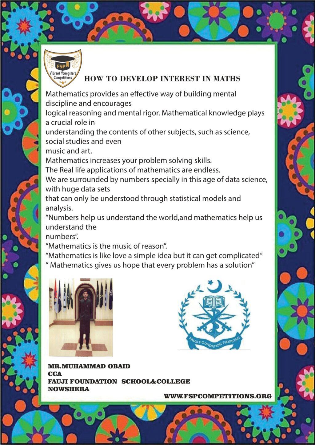 Mathematics Contest – FSP