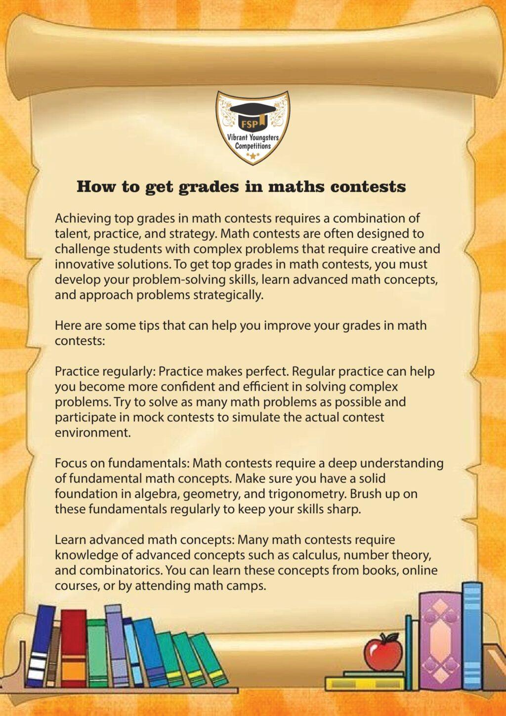 Mathematics Contest – FSP
