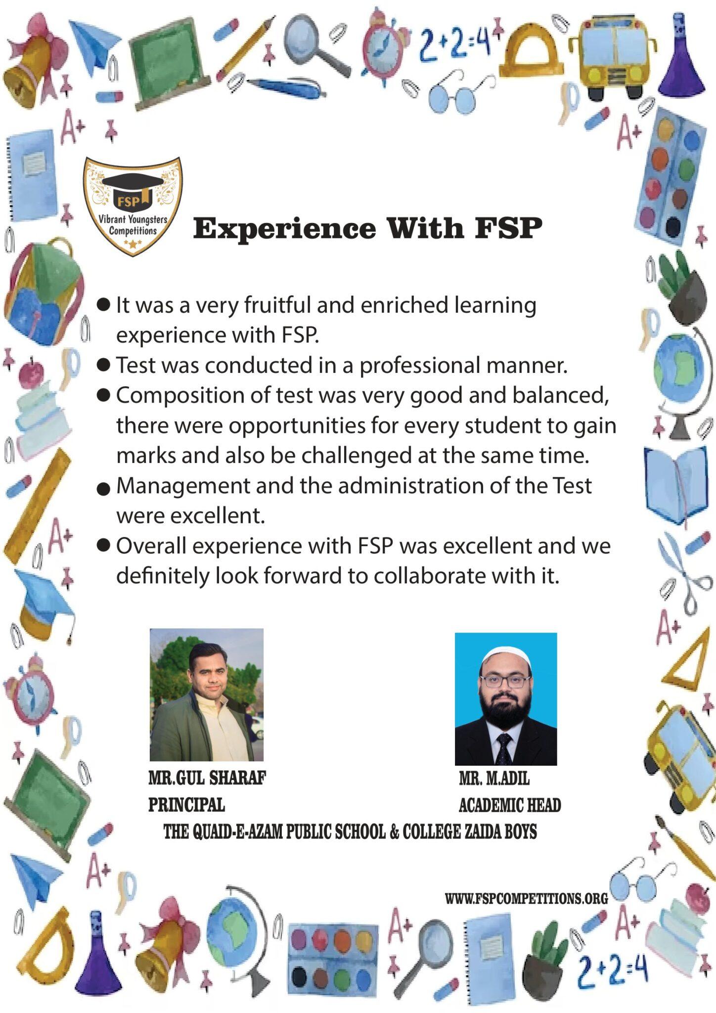 Mathematics Contest – FSP